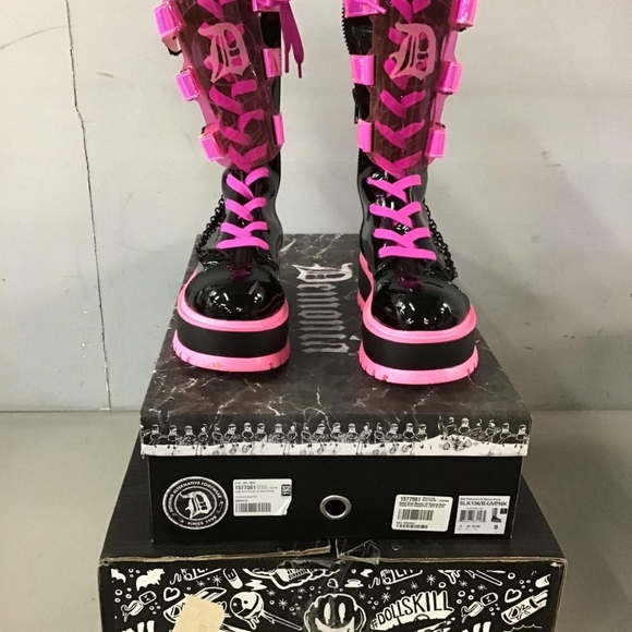 Demonia | Shoes | Demonia Sweet Slime Monster Uv Reactive Boots Size 9 ...
